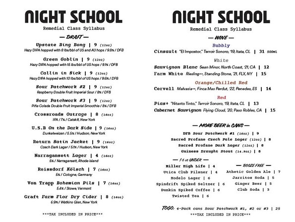 Night School | Great Northern Catskills of Greene County
